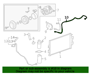 2021-2024 GM Air Conditioning Compressor and Condenser Hose 84984613 ...