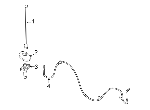 2006-2011 Ford Ranger Antenna Cable 8L5Z-18812-A | OEM Parts Online