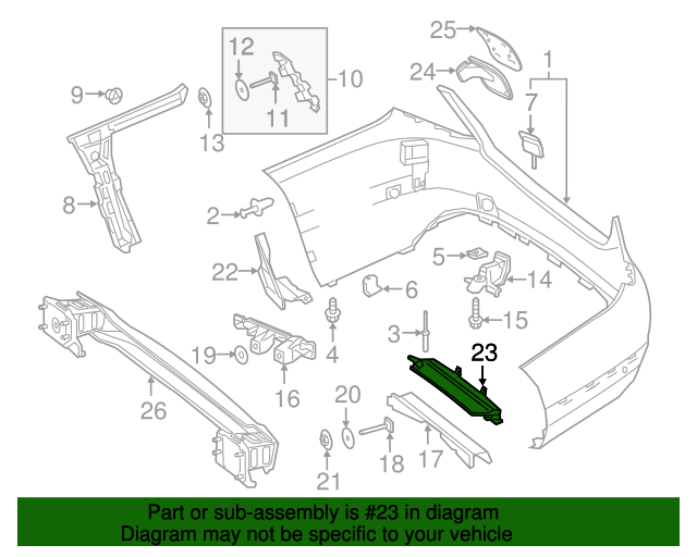 205-885-16-00-64 - Cover Bumper Area 2015-2020 Mercedes-Benz | Mercedes-Benz USA Parts