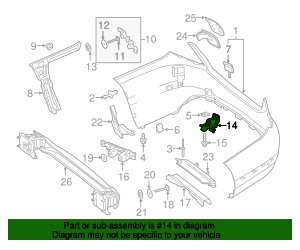 205-885-04-14 - Lower Bracket 2015-2021 Mercedes-Benz | Mercedes-Benz ...