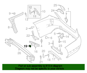 Combination Nut 004-990-46-50-64 | Mercedes-Benz Parts