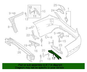 2015-2021 Mercedes-Benz Energy Absorber 205-885-02-65 | MB OEM Parts