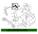 2015-2021 Mercedes-Benz Side Mount Bracket 205-880-05-03 | MB OEM Parts