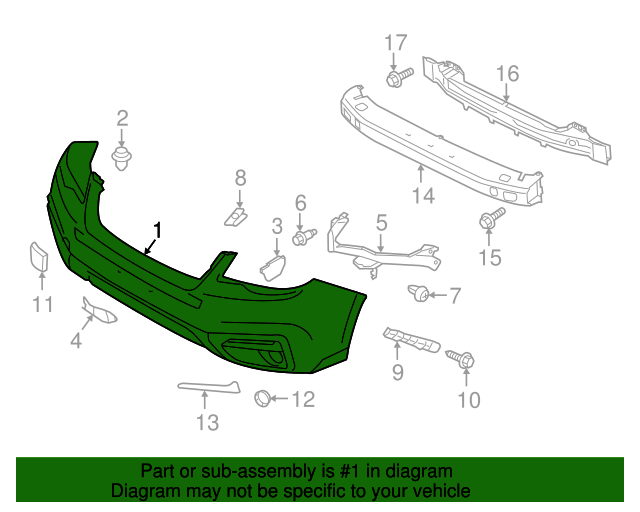 57704SG030 - Bumper Cover 2017-2018 Subaru Forester | Subaru Direct ...