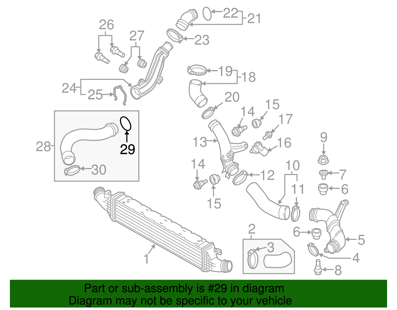 2009-2018 Audi Lower Press Hose Seal 3C0-145-117-F | Audi USA Parts
