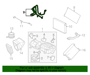 2013-2024 Jaguar Engine Coolant Hose C2Z26930 | JaguarParts.com