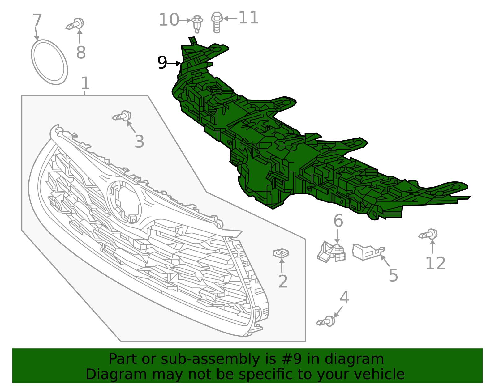 53115-0E010 - Grille Bracket 2020-2024 Toyota Highlander | Longo Toyota ...