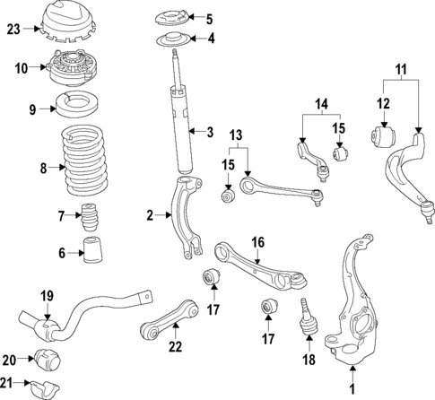 Suspension Components for 2017 Audi Q7 | Audi OEM Parts Online