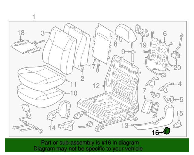 2005-2015 Toyota Tacoma Seat Adjustment Knob (Left) 72592-AD010-B0 ...