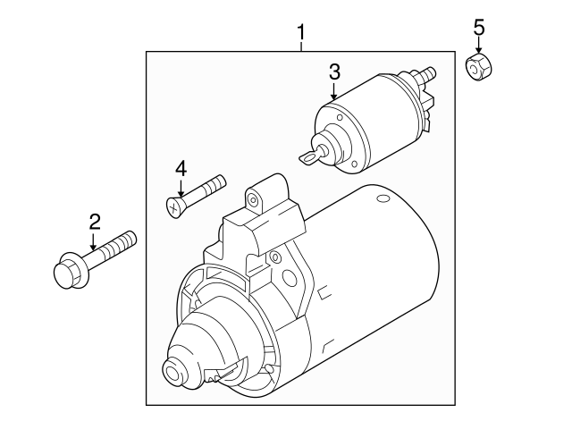 N-911-291-01 - Starter Mount Bolt 2014-2015 Audi R8 | Audi OEM Parts