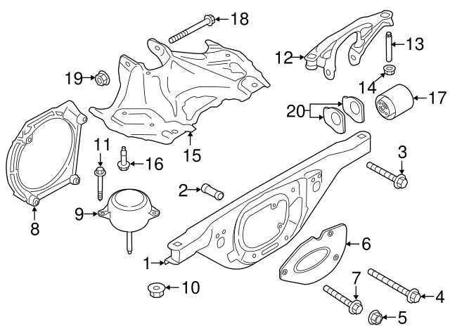 2018-2019 Porsche 911 Motor Mount 991-375-059-92 | European OEM Parts ...