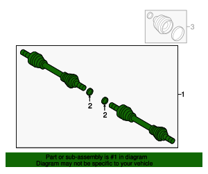 2016-2023 Volvo CV Axle Assembly 36011787 | AutoNationParts.com
