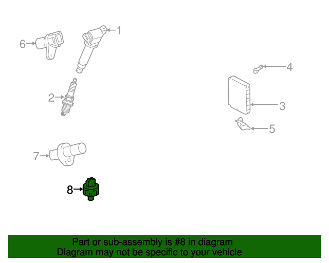 1994-2006 Lexus Knock Sensor 89615-12090 | OEM Parts Online