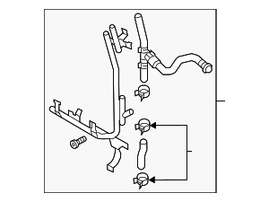 2011-2015 Volkswagen Touareg Water Manifold 7P0-121-070-AB | VW Direct ...