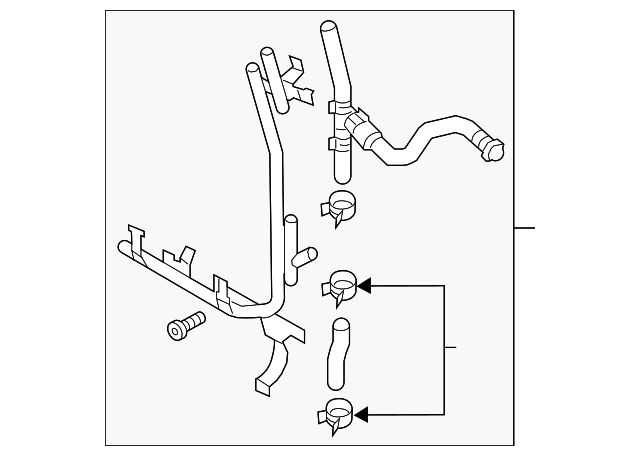 2011-2015 Volkswagen Touareg Water Manifold 7P0-121-070-AB | VW Direct ...