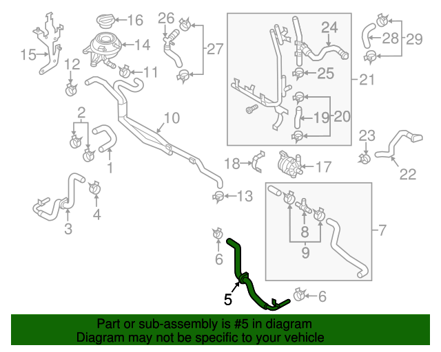 2011-2015 Volkswagen Touareg Return Tube 7P0-121-070-AA | VW Direct Parts