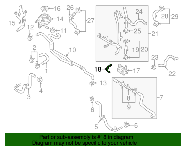 2011-2015 Volkswagen Touareg Auxiliary Pump Bracket 7P0-121-079-F ...