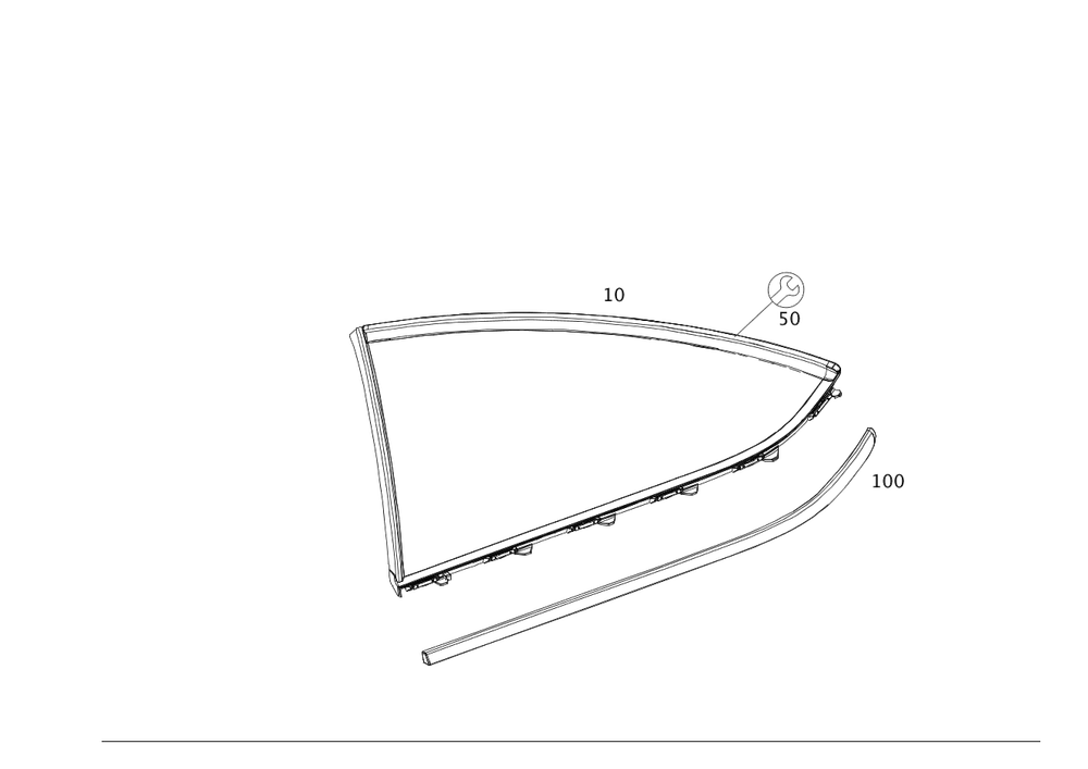 204-670-14-22 - Trim Bar 2012-2015 Mercedes-Benz | Mercedes-Benz USA Parts