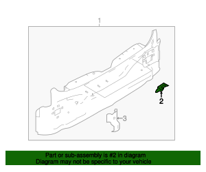 2017-2022 Nissan Rogue Sport Rear Body Panel Retainer 85240-6MA0A | OEM ...