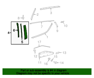 2019-2022 Toyota C-HR Applique 75762-10020 | Toyota Parts Center