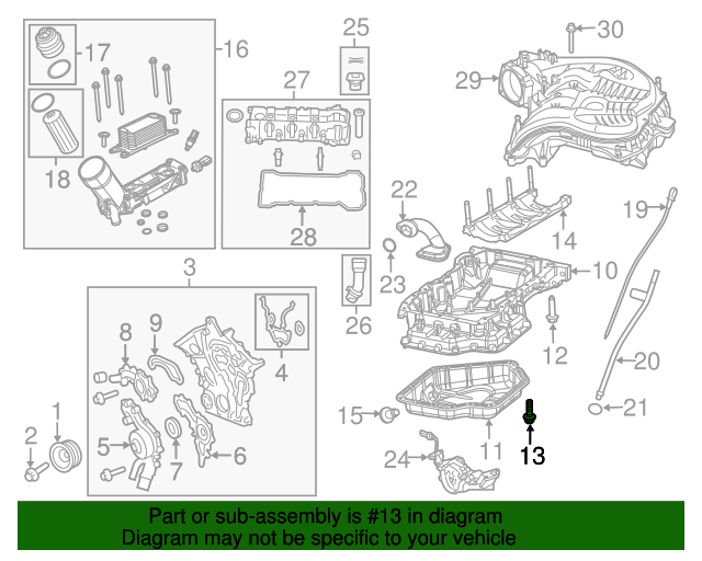 2015-2021 Mopar Bolt 6509672AA | TascaParts.com