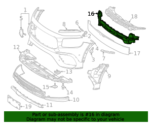 247-880-26-00 - Energy Absorber 2020-2023 Mercedes-Benz GLB 250 ...