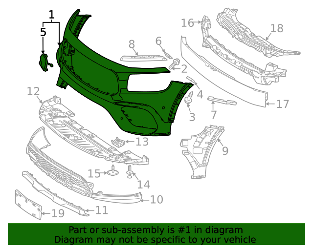 247-880-65-06-9999 - Bumper Cover 2020-2023 Mercedes-Benz GLB 250 ...