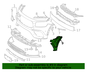 247-885-69-00 - Bumper Cover Bracket 2020-2023 Mercedes-Benz GLB 250 ...
