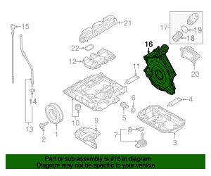 2017-2019 Audi Rear Main Seal Retainer 06E-103-171-DE | Audi USA Parts