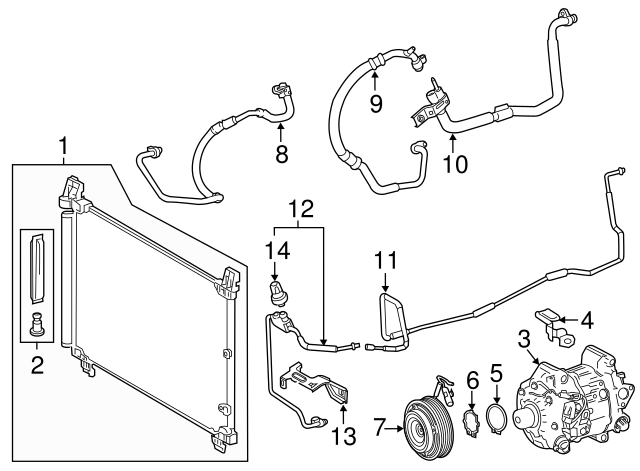 88688-33570 - Compressor Bracket - 2015-2023 Lexus | MyLexusParts