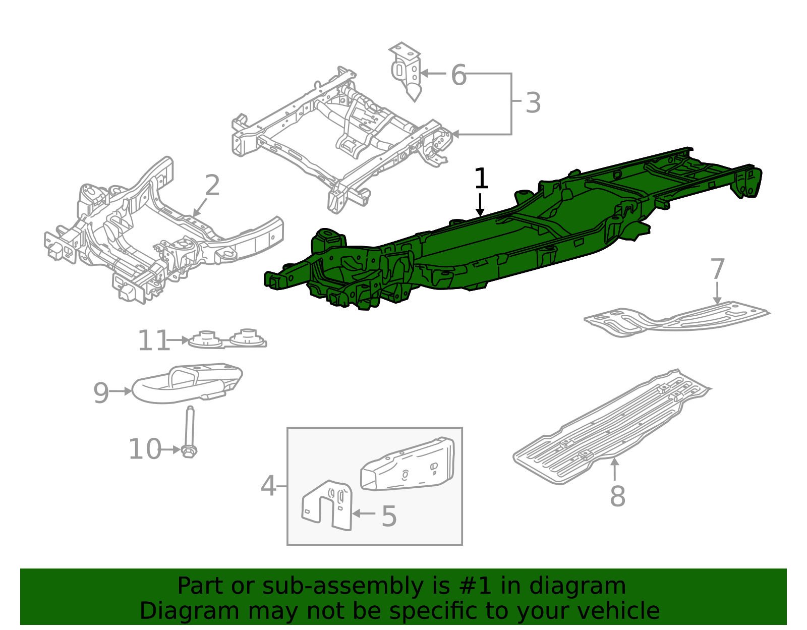 RL3Z-5005-H - Frame Assembly 2024-2025 Ford F-150 | AutoNation Parts