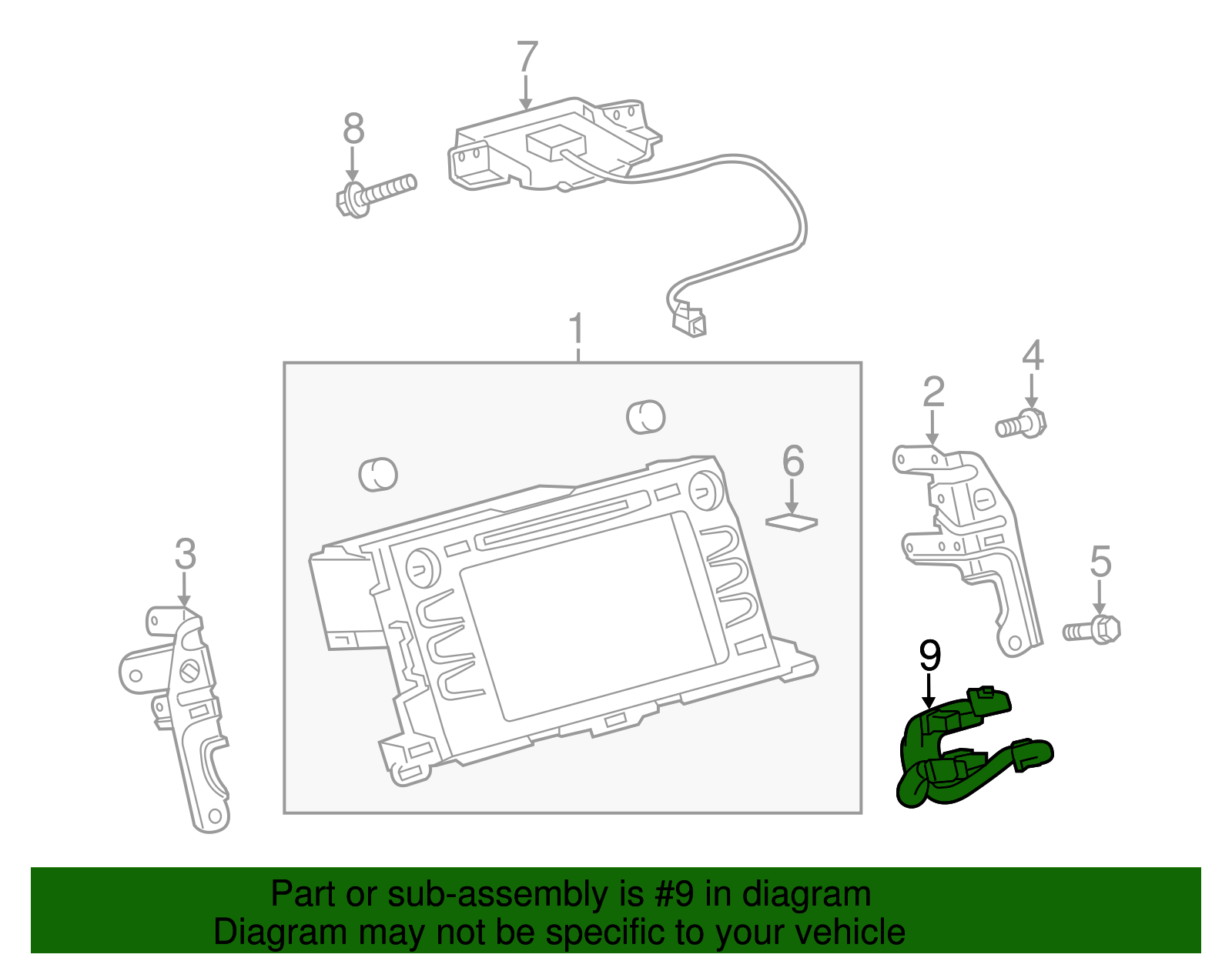 2013-2019 Toyota Wire Harness 86842-0E010 | Retail Performance Auto Parts