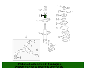 2006-2014 Kia Sedona Bumper Rubber 54626 4H000 | QuirkParts