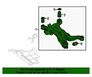 246-350-14-08 - Suspension Subframe Crossmember 2014-2019 Mercedes-Benz ...