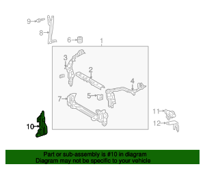 53293-02120 - Air Deflector - 2011-2013 Toyota | OEM Genuine Toyota Parts