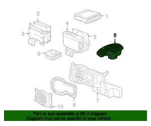 996-645-046-02-01C - Speaker 2002-2005 Porsche 911 | AutoNationParts.com
