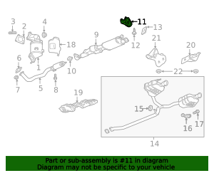 2018-2024 GM Exhaust Intermediate Hanger 84061362 GM | GMPartsDirect.com