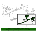 2018-2023 GM Exhaust Muffler with Exhaust Aftertreatment 85154355 ...