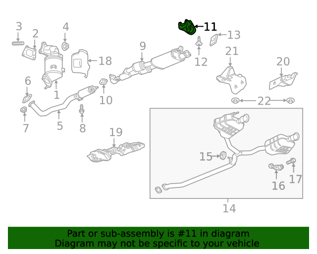 2018-2024 GM Exhaust Intermediate Hanger 84061362 GM | GMPartsDirect.com