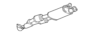 2018-2021 GM Muffler & Pipe 85513037 | TascaParts.com