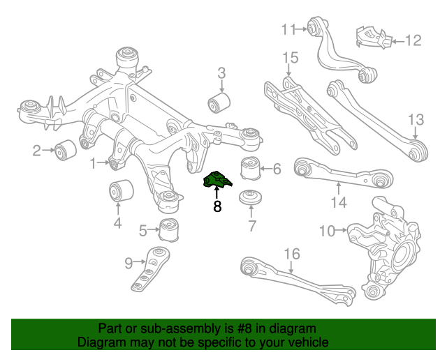 Genuine BMW 33-31-6-878-217 | Suspension Cross-Member Bracket | FREE ...