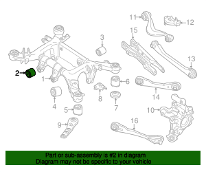 Genuine BMW 33-31-6-860-421 | Suspension Cross-Member Rubber Mount ...