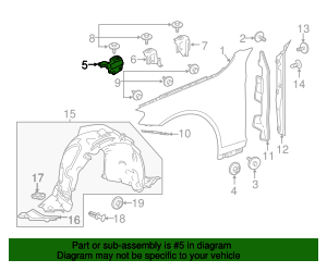 2014-2020 Mercedes-Benz Fender Bracket 222-880-12-14 | AutoNationParts.com
