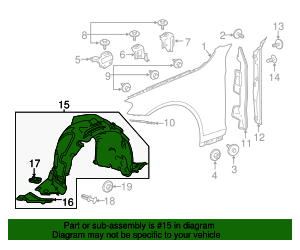 222-690-31-02 - High-Quality Fender Splash Shield for 2014-2017 ...