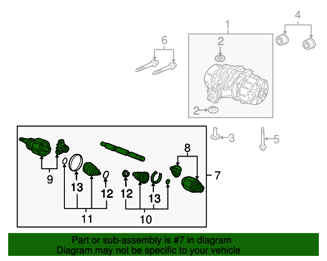 42311-SJC-A02 - Drive Shaft Assembly L - 2006-2014 Honda Ridgeline | Genuine Honda Parts