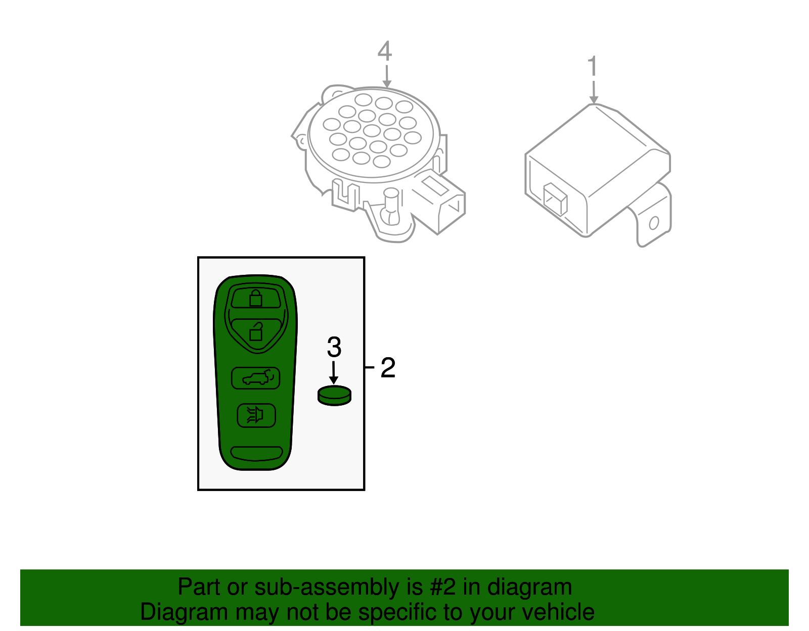 2004-2019 Nissan Keyless Entry Transmitter 28268-ZT04B | TascaParts.com