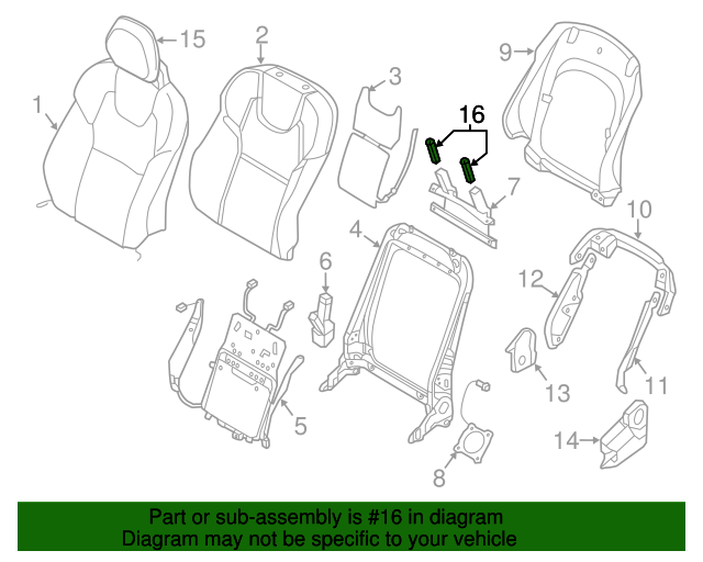 31435042 - Headrest Guide 2016-2023 Volvo | AutoNationParts.com