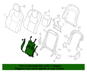 2016-2021 Volvo Lumbar Support 31498948 | TascaParts.com