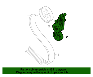 2002-2009 Audi Accessory Drive Belt Tensioner Assembly 06B-903-133-E ...