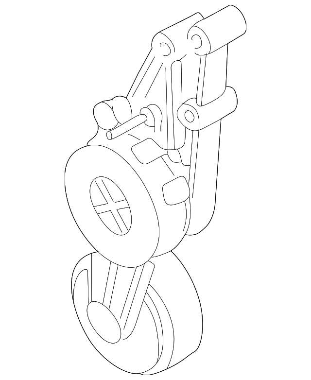 2002-2009 Audi Accessory Drive Belt Tensioner Assembly 06B-903-133-E ...